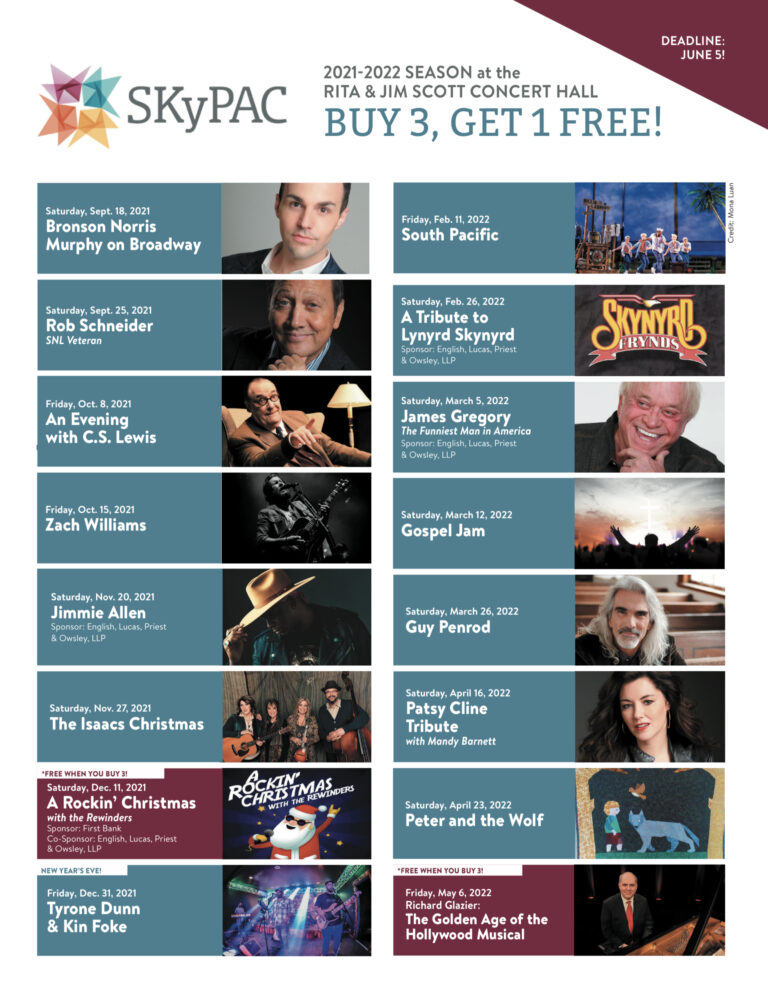 21-22 SKyPAC Mainstage Presentations Announced - SKyPAC