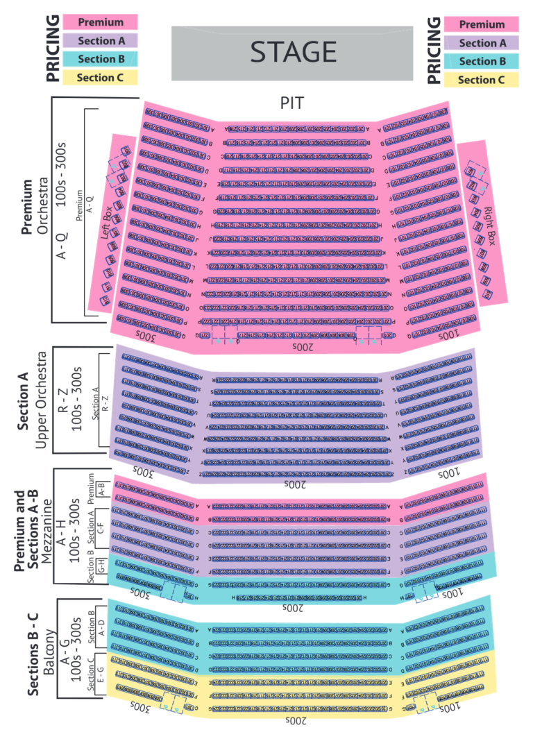 Seating Chart - SKyPAC