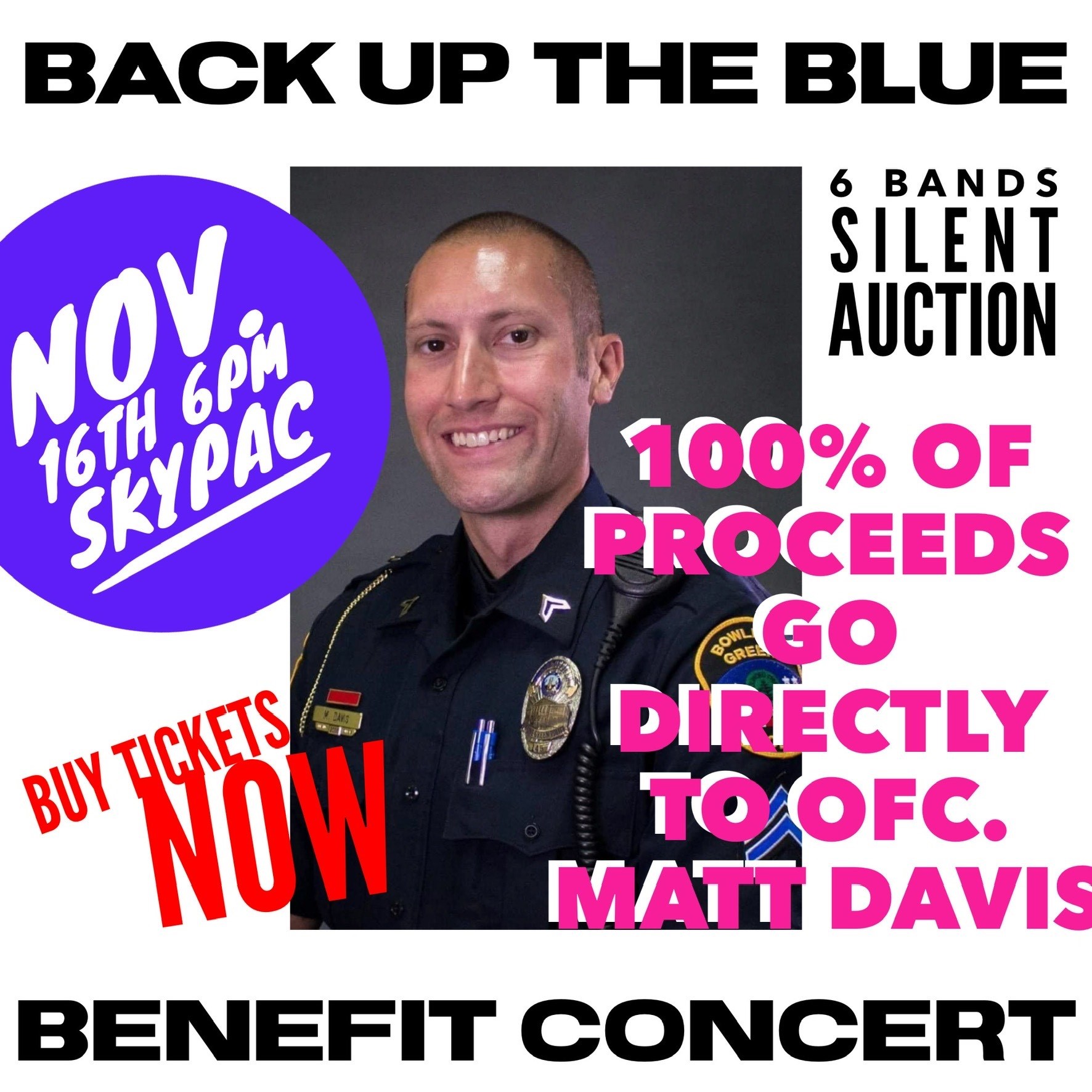 Back Up The Blue Benefit Concert- Honoring Officer Matt Davis - SKyPAC